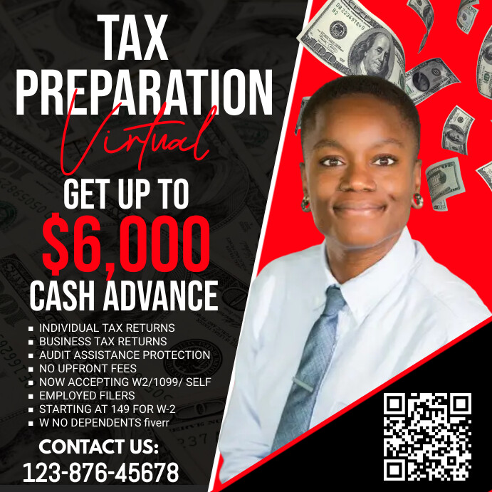 Plantilla de TAX PREPARATION FLYER | PosterMyWall