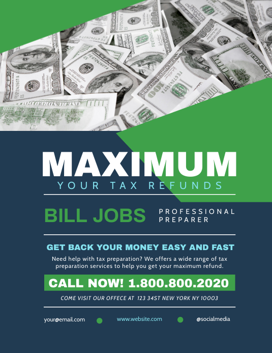 Copy of Tax & Consulting Services Flyer Poster Template | PosterMyWall