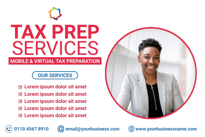 tax preparation services Template | PosterMyWall
