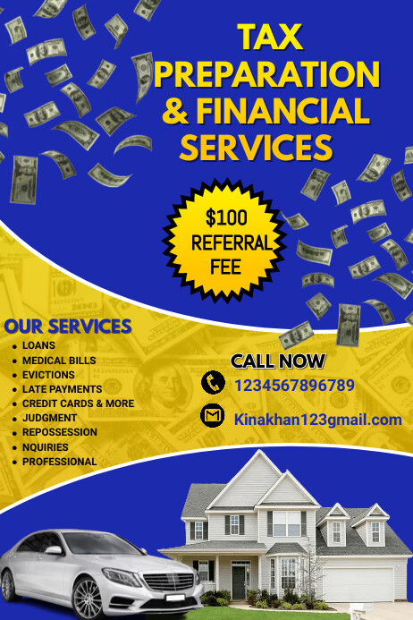 Tax preparation services instagram Flyer Template | PosterMyWall
