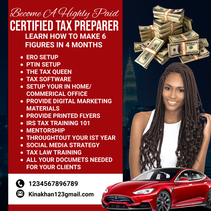 Plantilla de Tax preparation services instagram Flyer | PosterMyWall