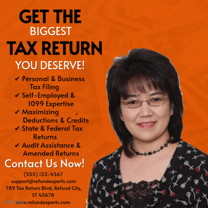 TAX RETURN FLYER Template | PosterMyWall