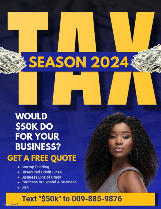 Tax Season flyers Template | PosterMyWall
