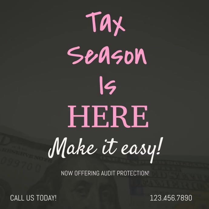 Plantilla de De Promoción de La Temporada de Impuestos | PosterMyWall