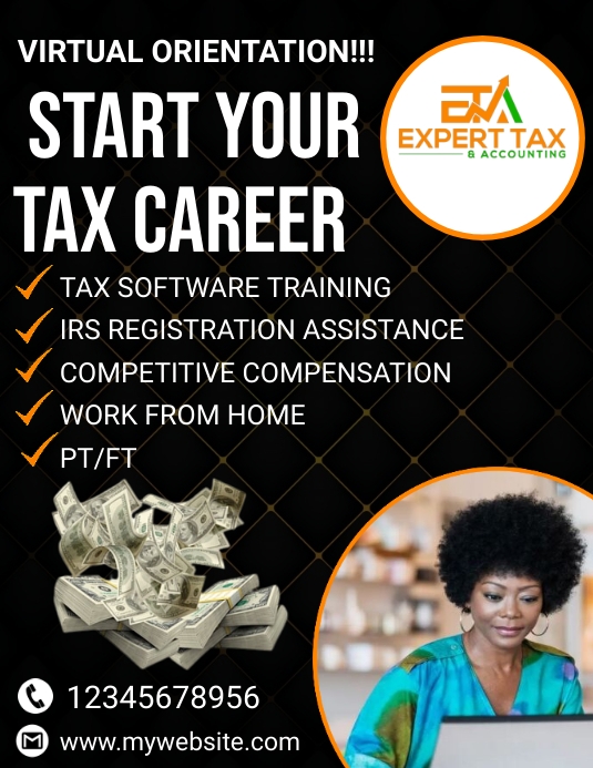 tax service flyer Template | PosterMyWall