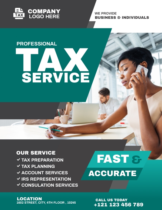 tax service flyer Template | PosterMyWall