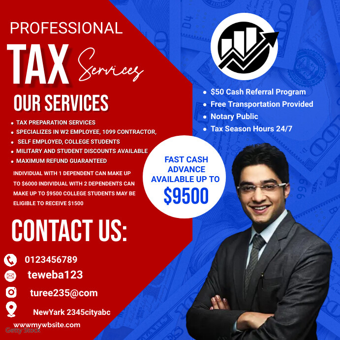 tax service flyer Template | PosterMyWall
