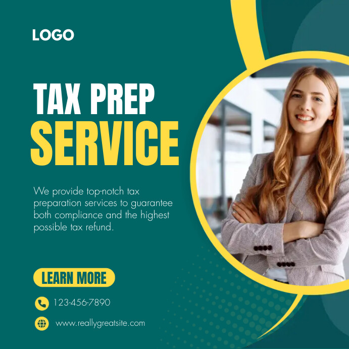TAX SERVICE PREP TEMPLATE | PosterMyWall