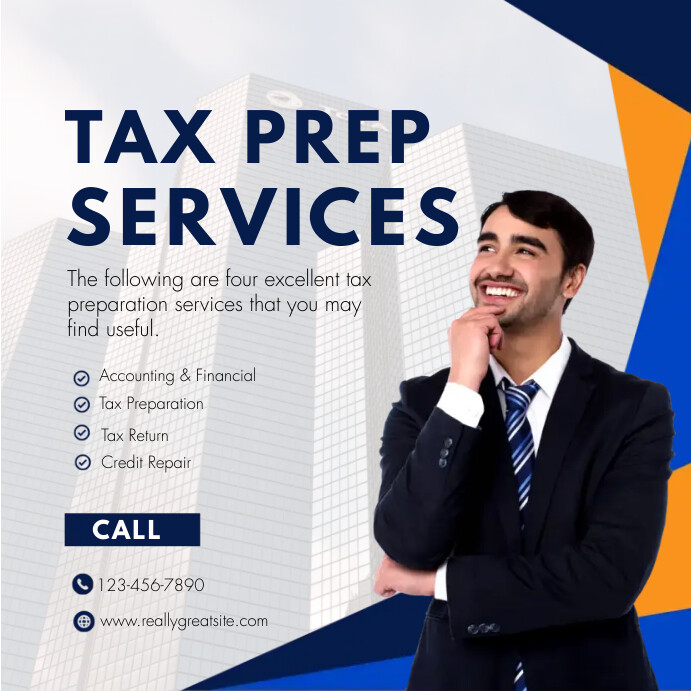 TAX SERVICE PREP TEMPLATE | PosterMyWall