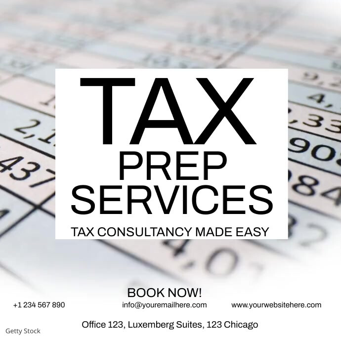 tax services Template | PosterMyWall