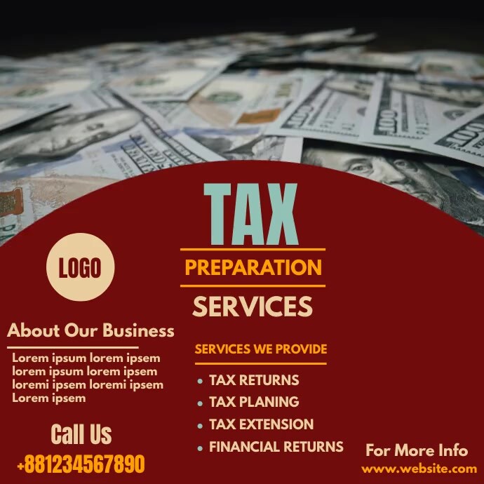 Tax Services Template | PosterMyWall