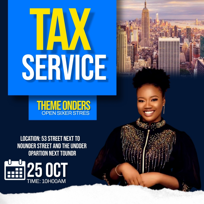 tax services Template | PosterMyWall