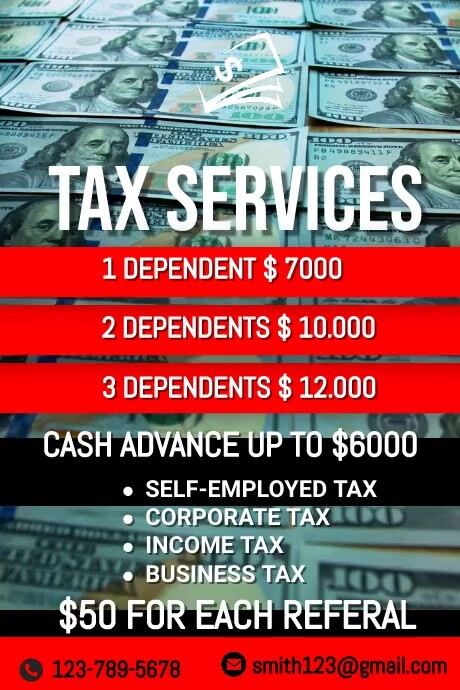 tax services flyer Template | PosterMyWall