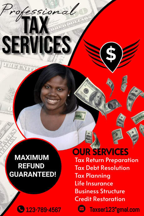 tax services flyer Template | PosterMyWall