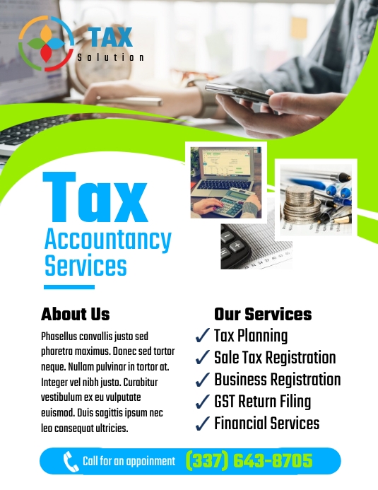 Tax Services Flyer Template | PosterMyWall