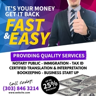 Tax Services Poster Template | PosterMyWall