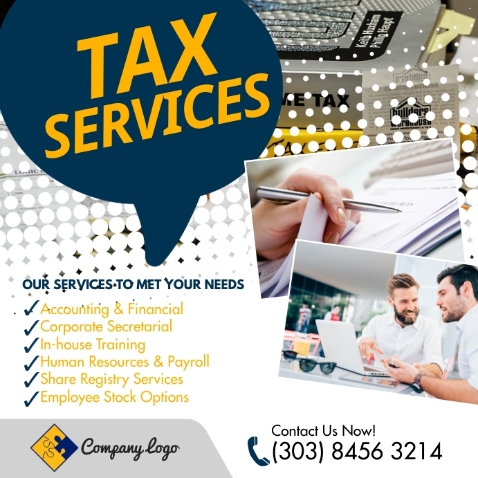 Tax Services Instagram Post Template | PosterMyWall