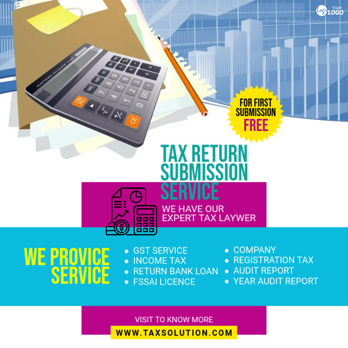 Tax Submission Service Provider Post Template | PosterMyWall