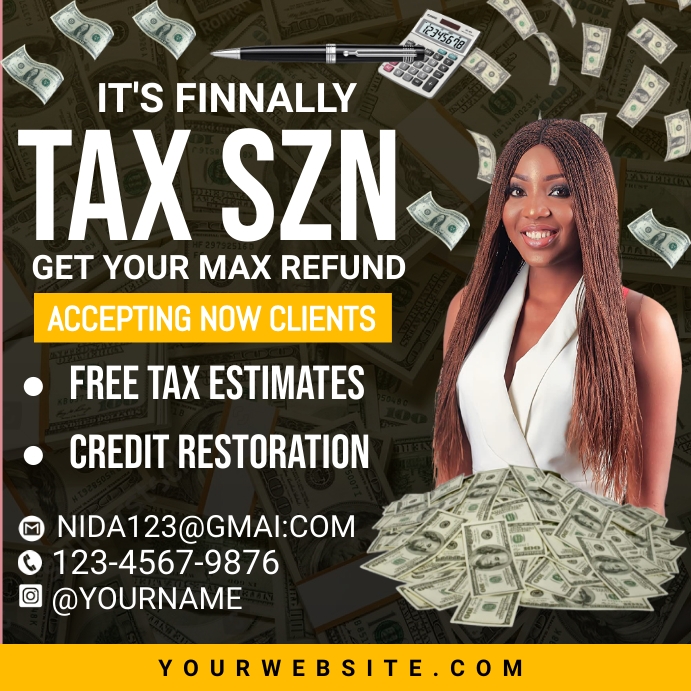 tax SZN flyer Template | PosterMyWall