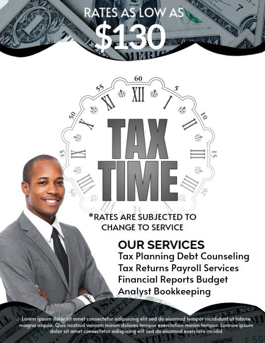 TAX TIME Template | PosterMyWall