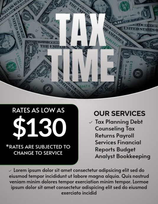 Copy of TAX TIME | PosterMyWall