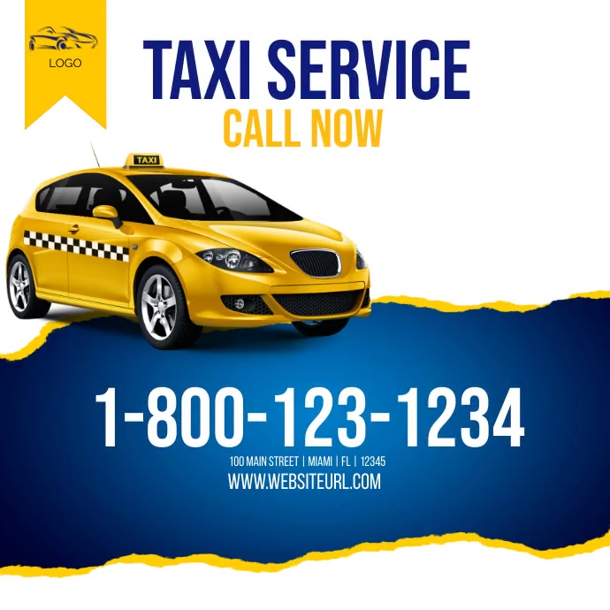 Taxi Service Template | PosterMyWall
