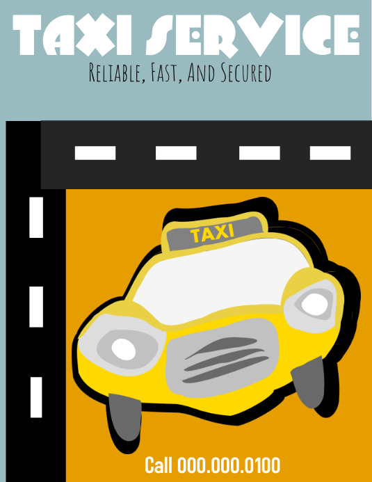 Taxi Service Poster Template | PosterMyWall
