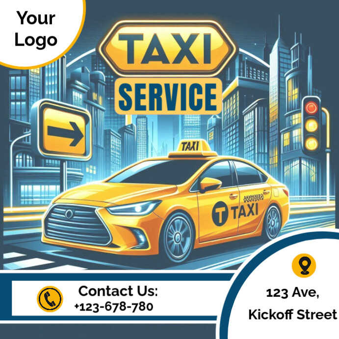 Copy of Taxi Service Promotional Flyer by Rosana | PosterMyWall