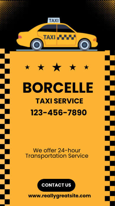 Taxi Service Template | PosterMyWall