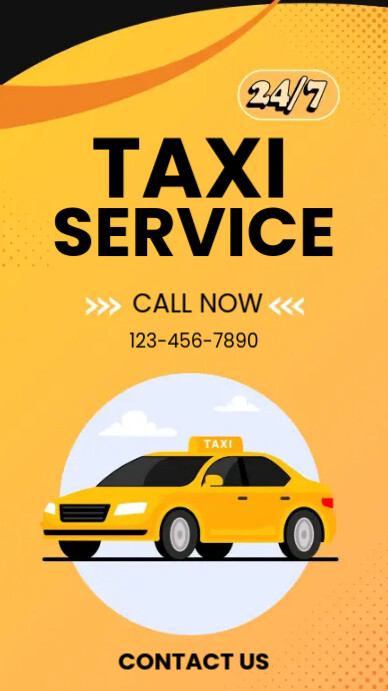 Taxi Service Template | PosterMyWall