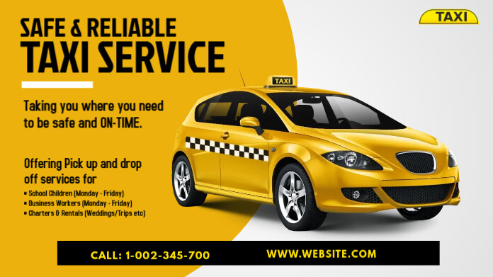 Taxi Services Ad Template | PosterMyWall