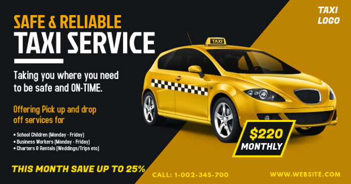 Copy of Taxi Services Ad | PosterMyWall