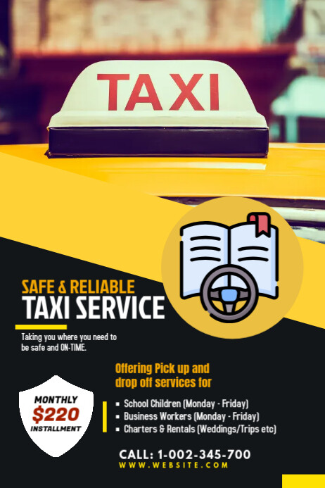 Taxi Services Design Template | PosterMyWall