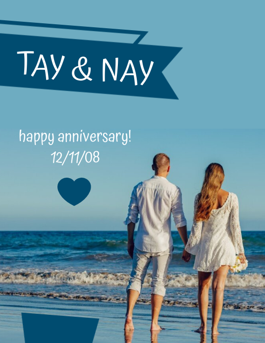 Tay and Nay Happy Anniversary Templat | PosterMyWall