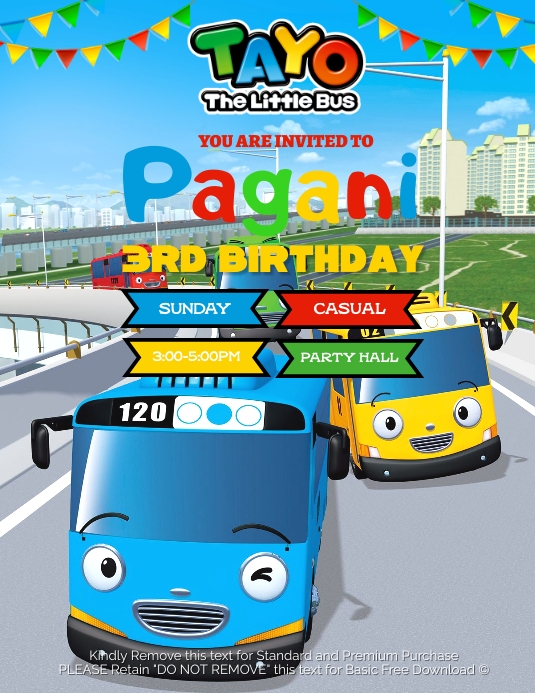 Copy of Tayo the little bus | PosterMyWall