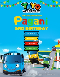 Tayo the little bus Template | PosterMyWall
