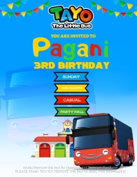 Tayo the little bus Template | PosterMyWall