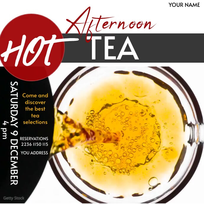 TEA Template | PosterMyWall