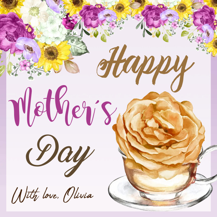 Copy of tea Mother's Day Gift Tag Template | PosterMyWall