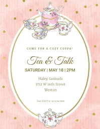 Tea Party Flyer Template | PosterMyWall
