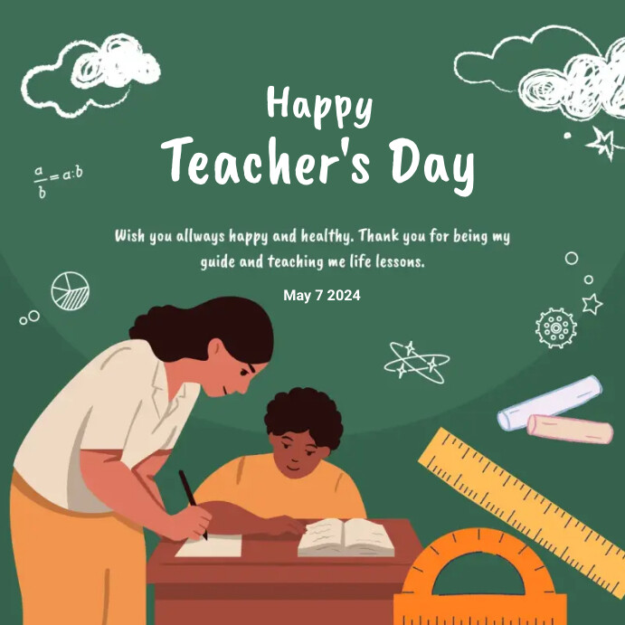 Teacher’s Day Design Template | PosterMyWall