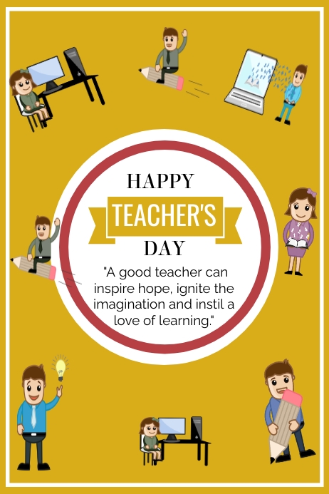 Teacher’s day poster Template | PosterMyWall