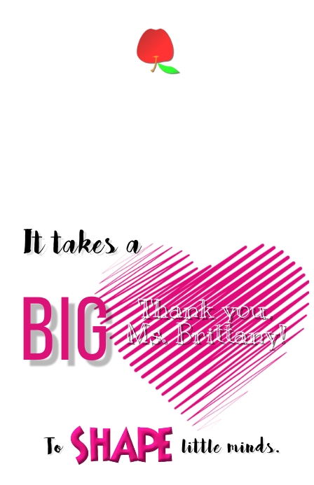 Teacher's Appreciation Card 2 Template | PosterMyWall