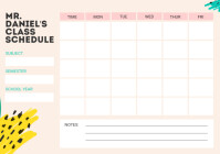 Free Class Schedule Templates | PosterMyWall