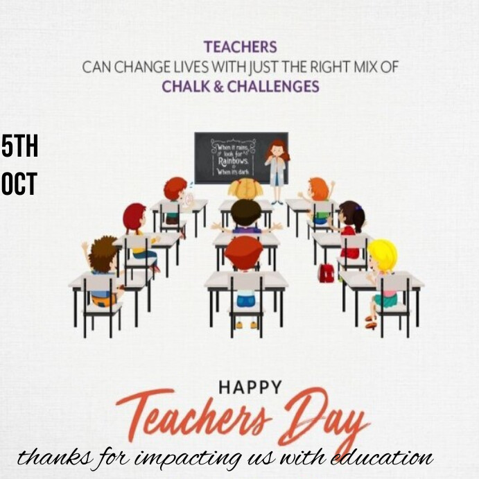 Teacher's day Template | PosterMyWall