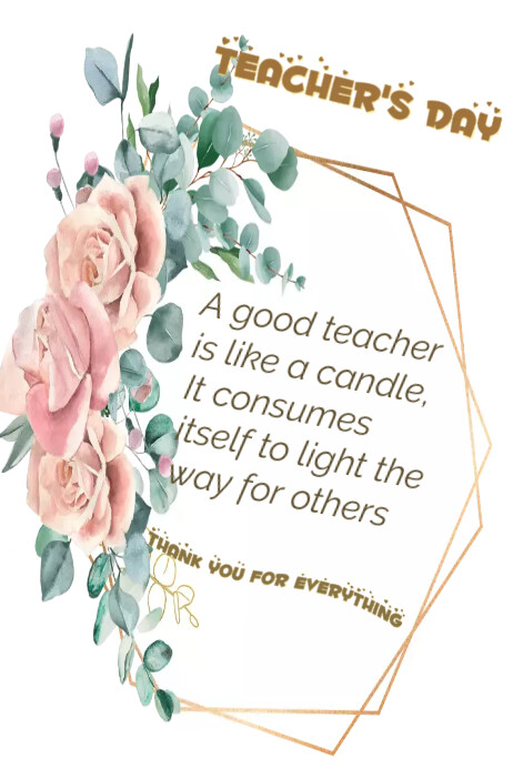 Teacher's day Template | PosterMyWall