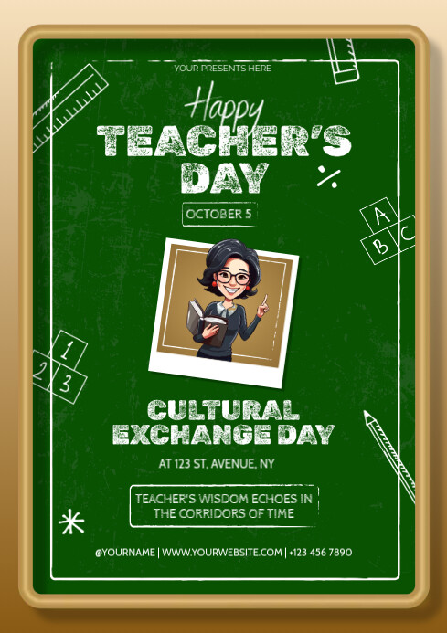 Teacher's Day Flyer Template | PosterMyWall
