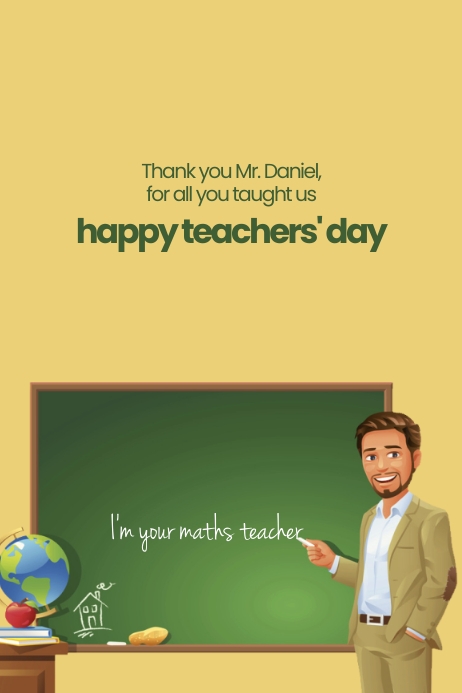 Teacher's Day Poster Template | PosterMyWall