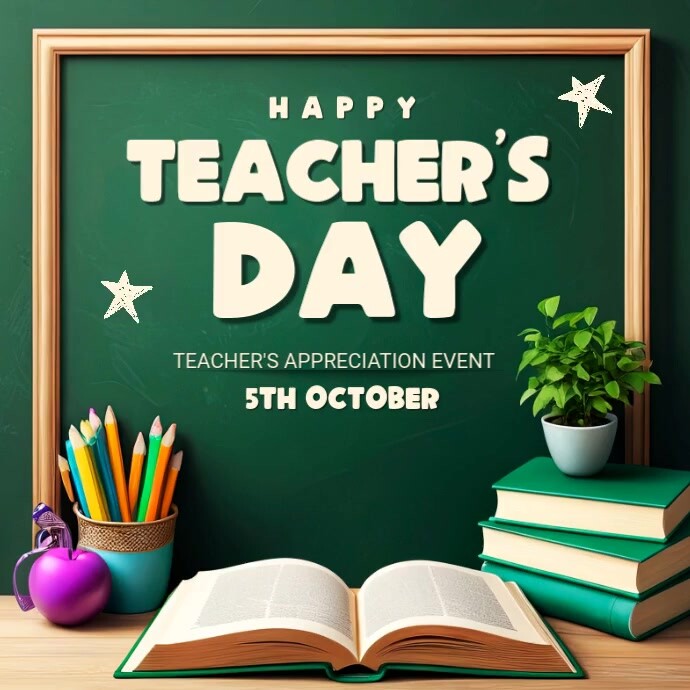 Teacher appreciation day,teacher's day Template | PosterMyWall