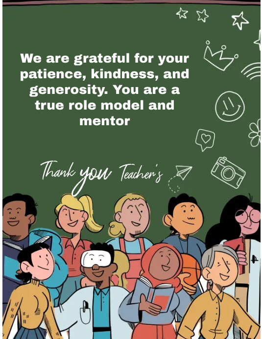 Teacher appreciation design Template | PosterMyWall